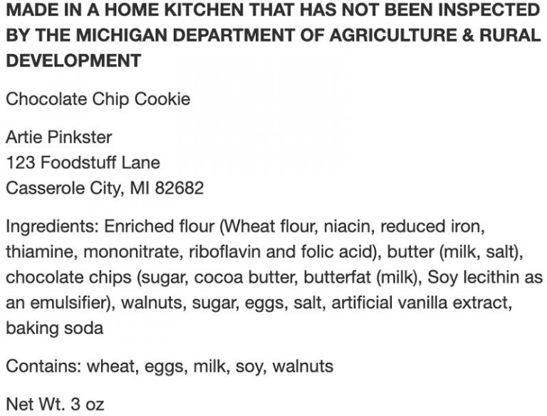Michigan Cottage Food Laws - Cottage Food Laws By State